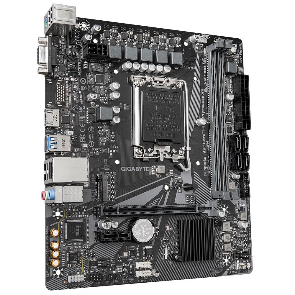 Mainboard GIGABYTE Intel H610 LGA1700 Micro-ATX – Datagroove